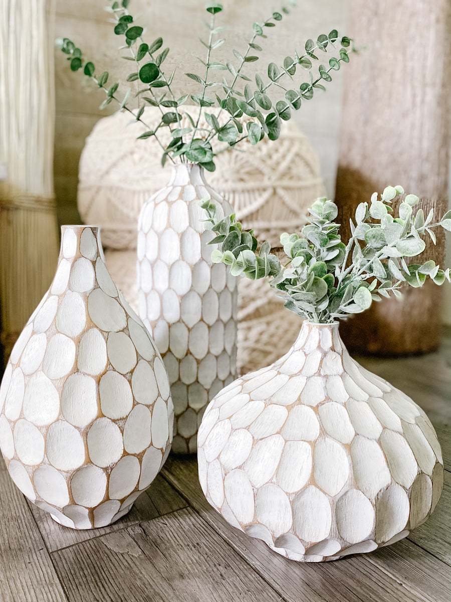 Carved Divot Vases – La Belle Vie Home Decor